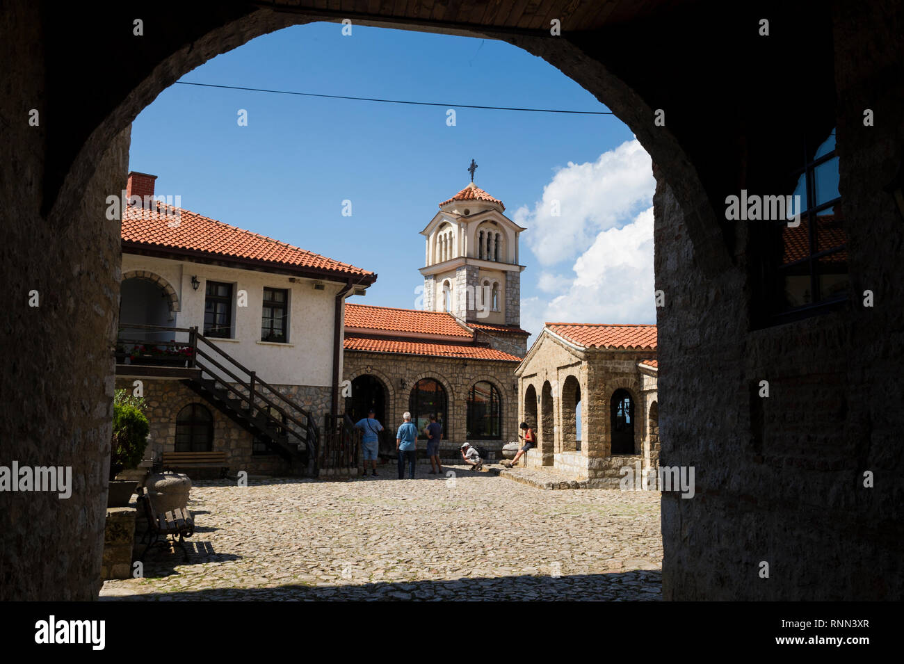 Monastery of Saint Naum, Lake Ohrid, Macedonia Stock Photo - Alamy