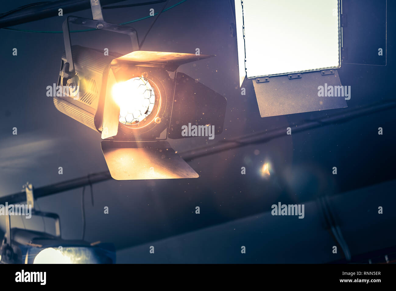 Hanging light film set hi-res stock photography and images - Alamy
