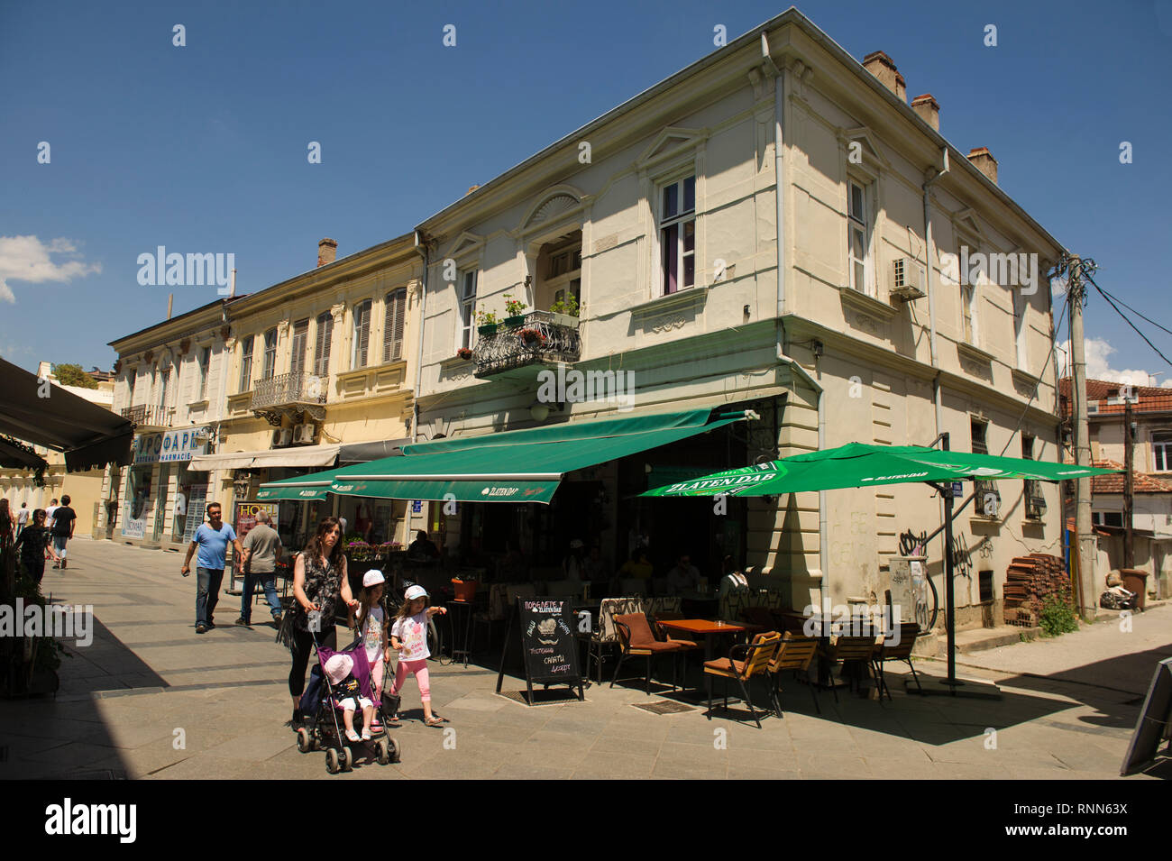 Street scene, Bitola, Macedonia Stock Photo - Alamy