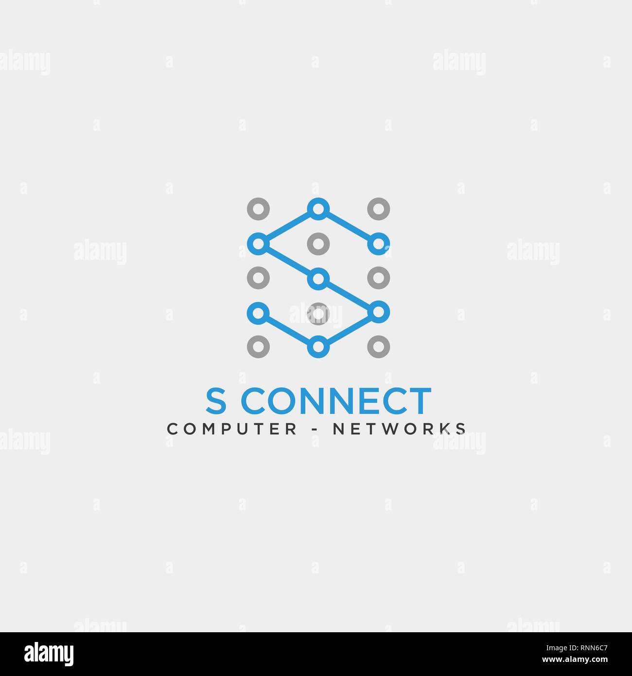 letter s digital technology network logo template vector illustration ...
