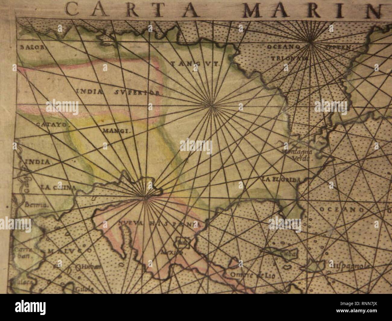 Carta marina map hi-res stock photography and images - Alamy