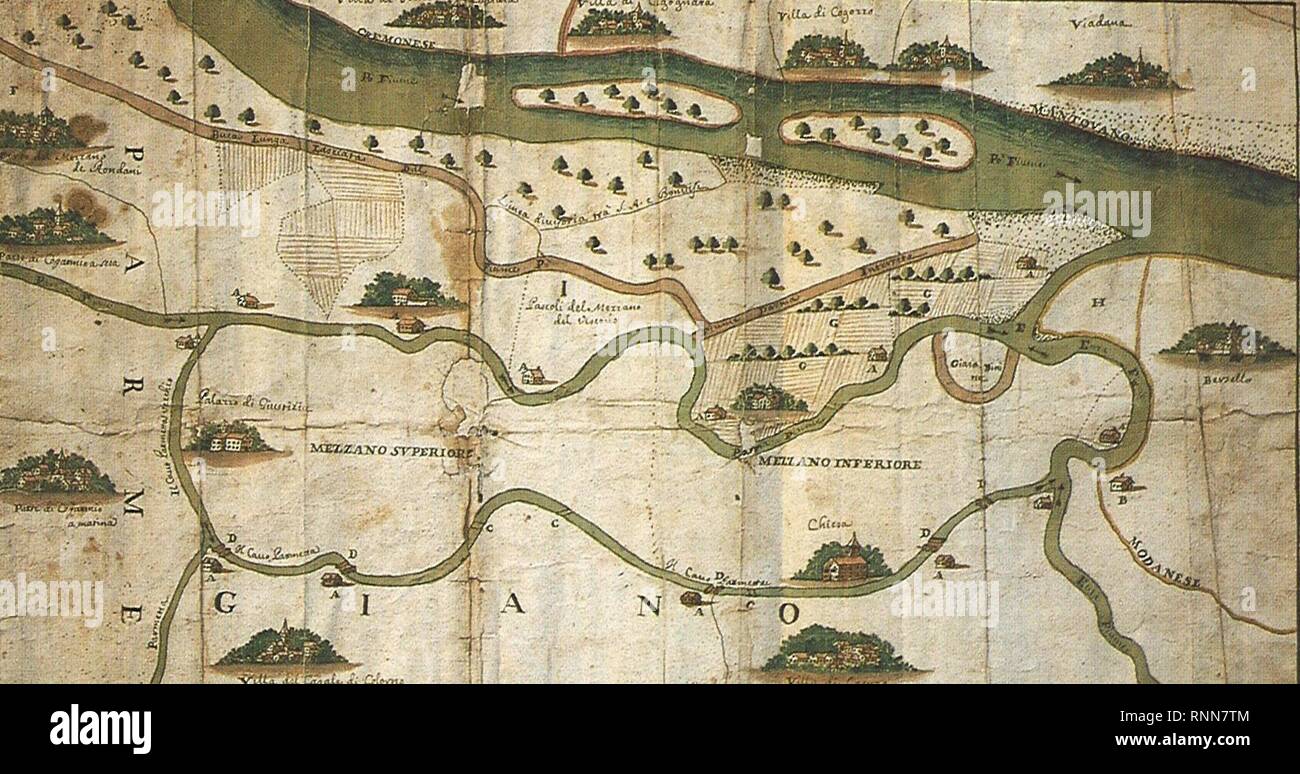 Carta XVII secolo Stock Photo - Alamy