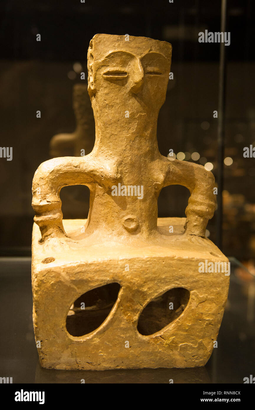 Clay altar of Earth Mother 'goddess', from the 6th millennium BC ...