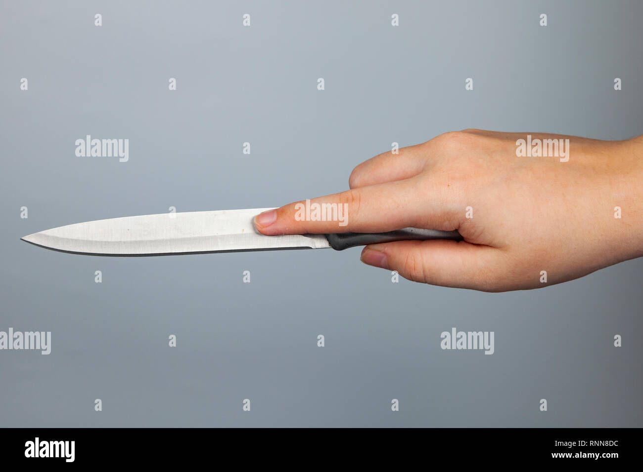 Food knife stab hi-res stock photography and images - Alamy