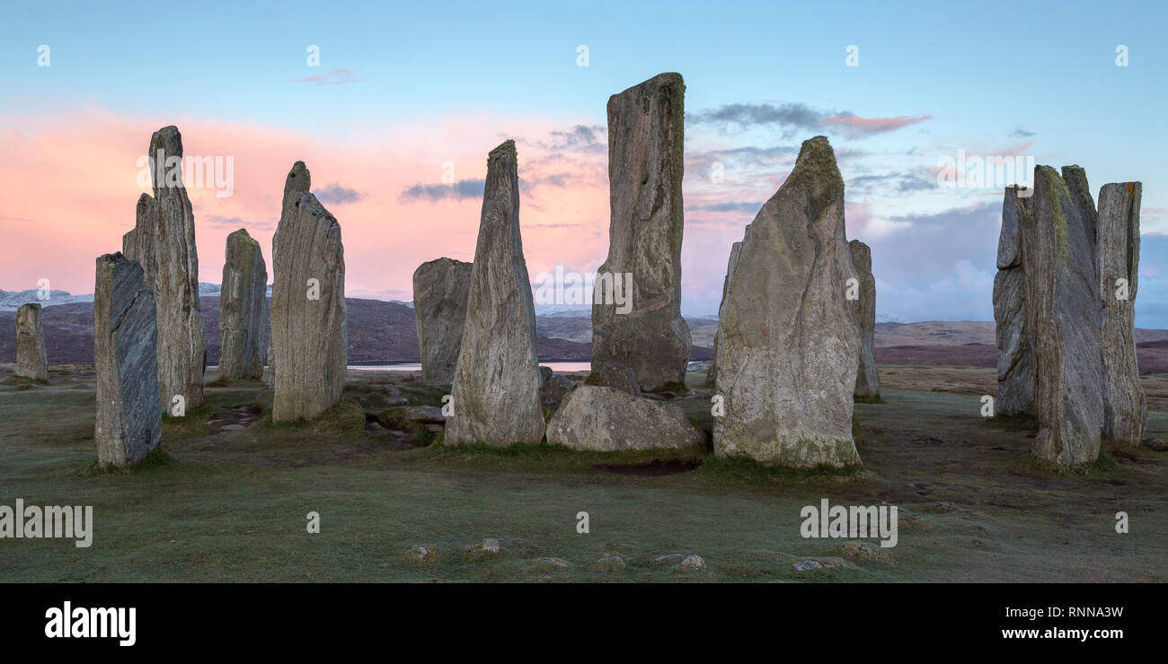 Calanais Standing Stones on the Isle of Lewis, Outer Hebrides, Scotland ...