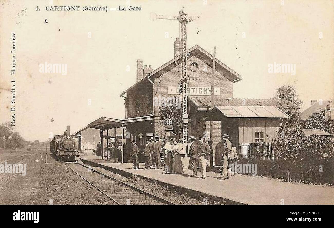 Cartigny (80), la gare Stock Photo - Alamy