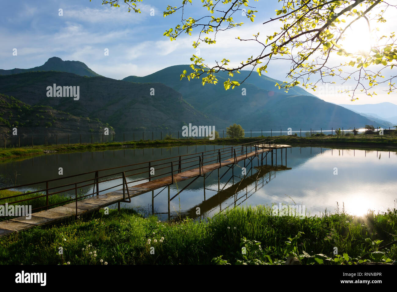 Beautuful Rodopi mountain landscape, Bulgaria. Dam Kardzhali Stock ...