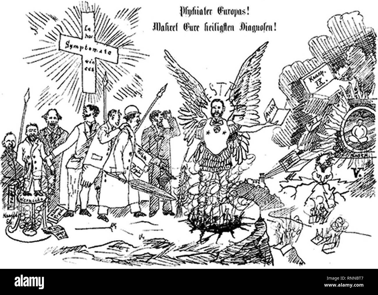 Cartoon by Emil Kraepelin Stock Photo - Alamy