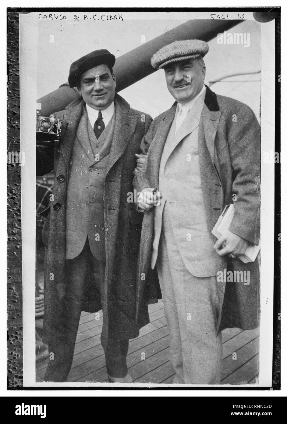 Caruso and A.C. Clark Stock Photo - Alamy