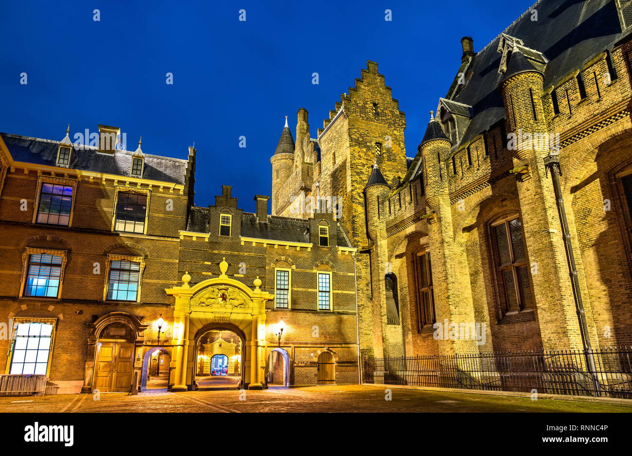 The Binnenhof, the Dutch Parliament building in the Hague Stock Photo ...