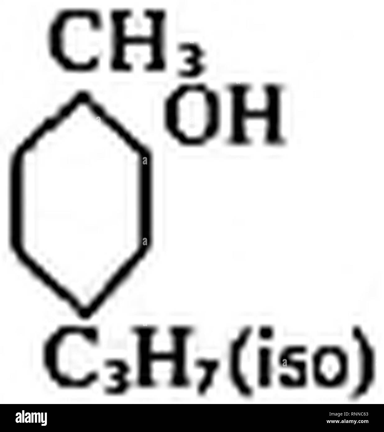Carvacrol molecule Cut Out Stock Images & Pictures - Alamy