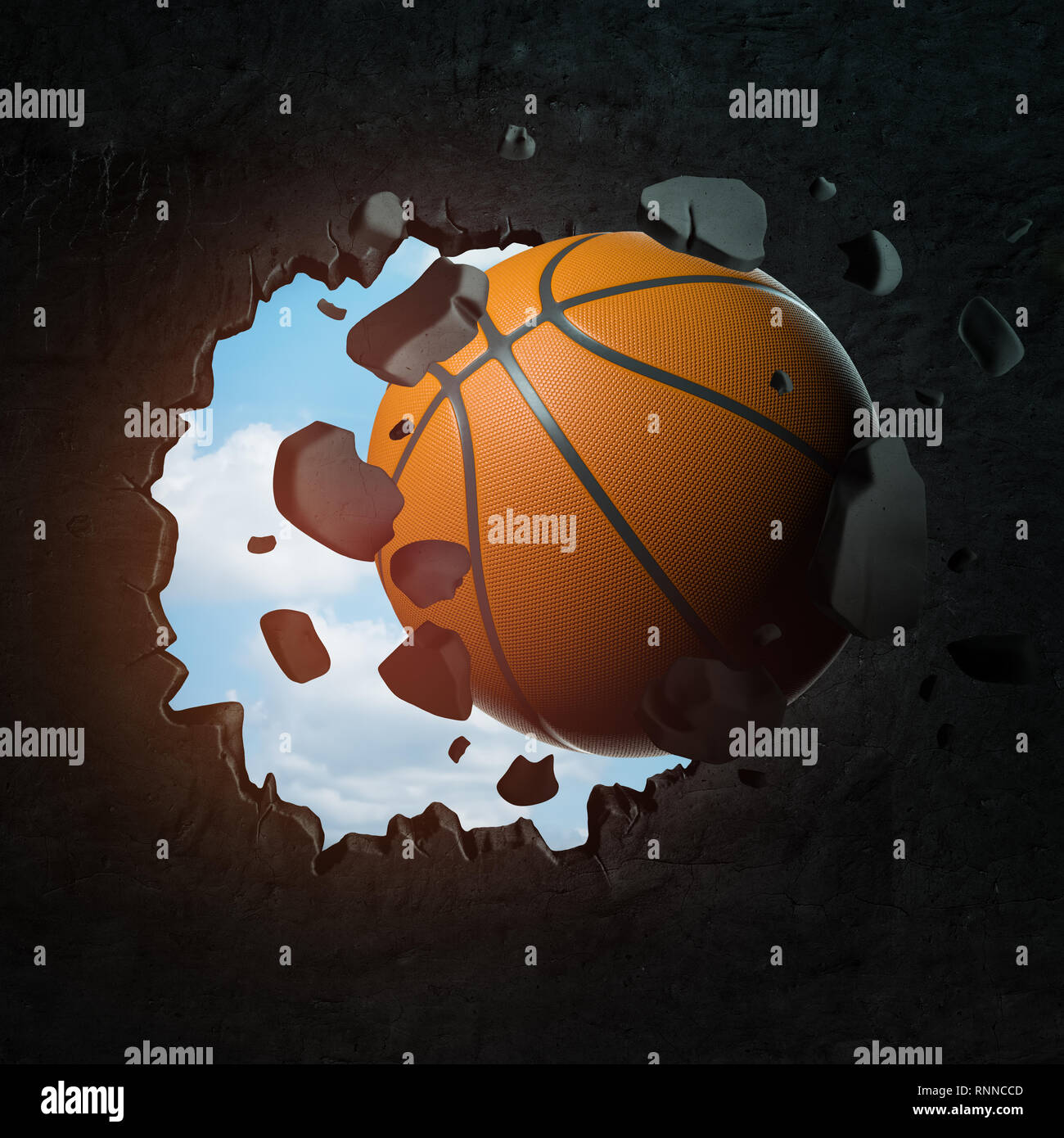 Punching through a wall hi-res stock photography and images - Alamy
