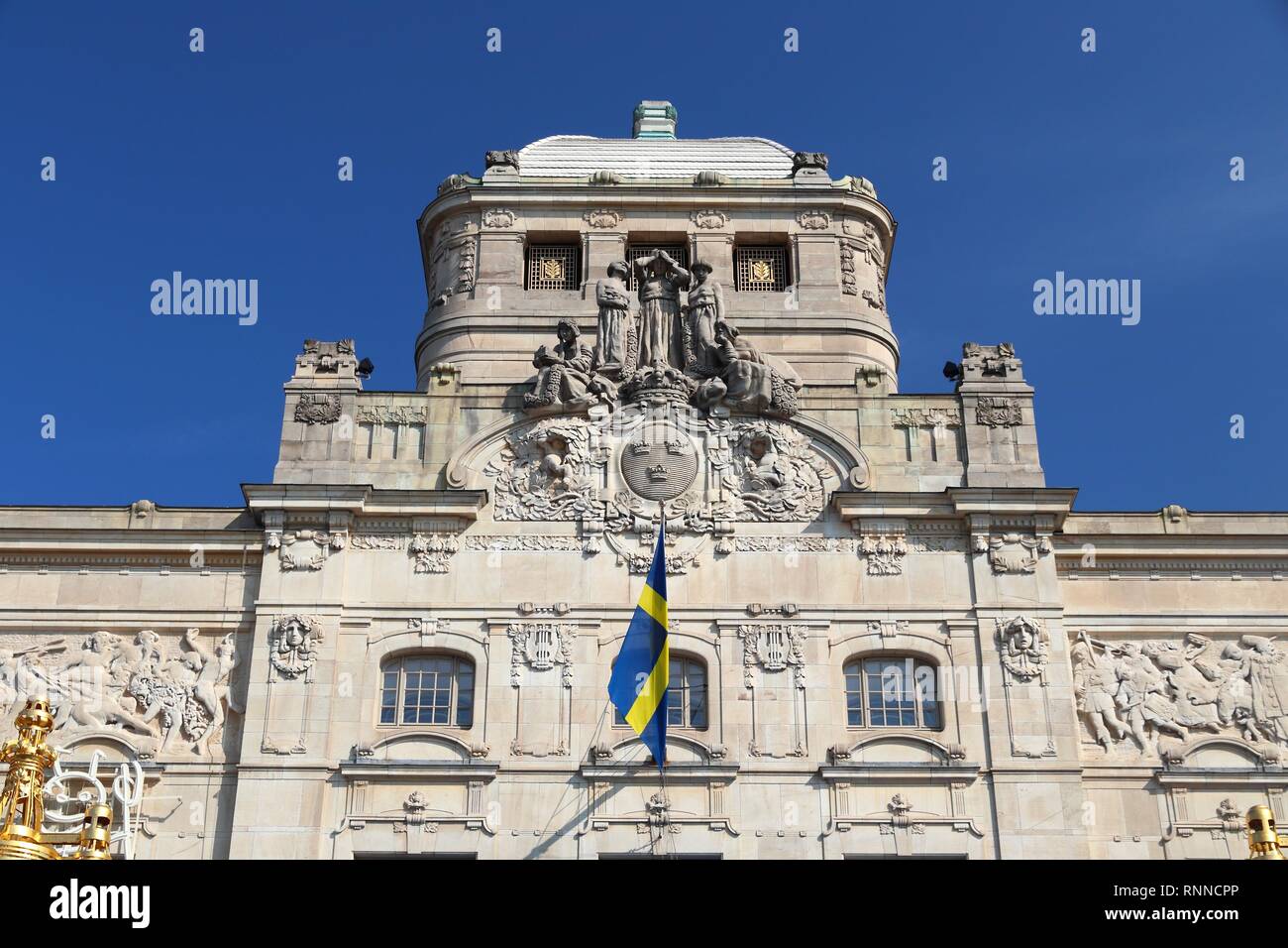 Stockholm landmark. The Royal Dramatic Theatre (known as Dramaten Stock ...