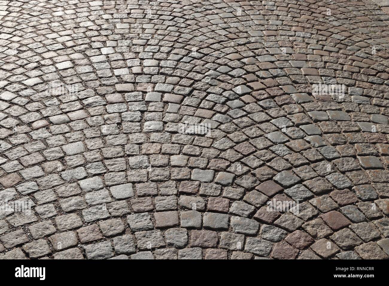 Stone paving background - granite cobblestone pattern in Stockholm ...