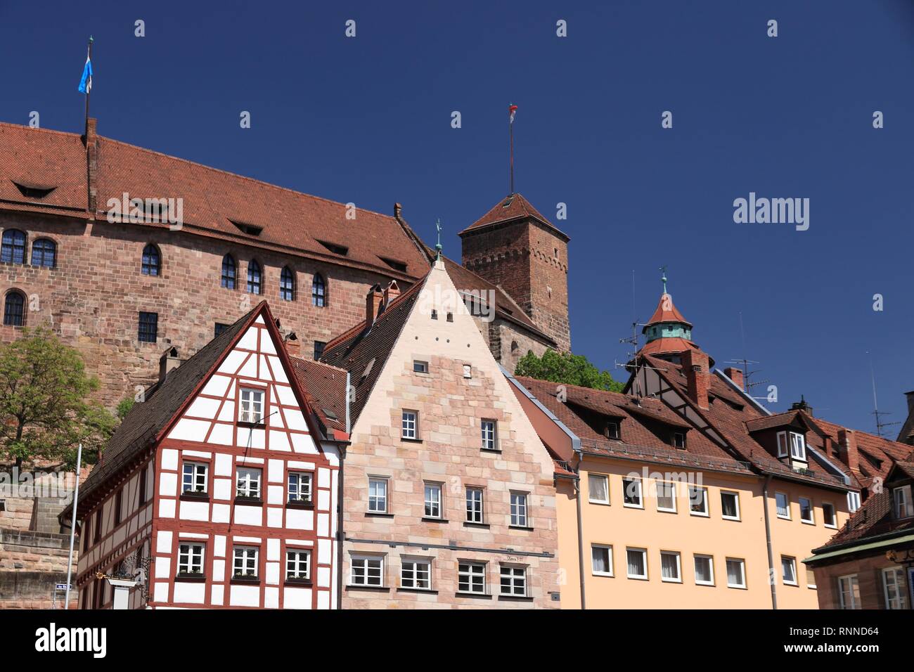 Nuremberg city in Germany (region of Middle Franconia). Old Town ...