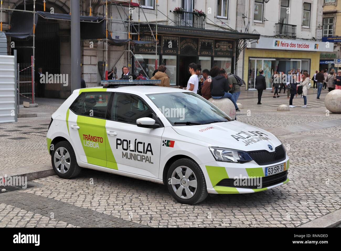 Portugal police car hi-res stock photography and images - Alamy