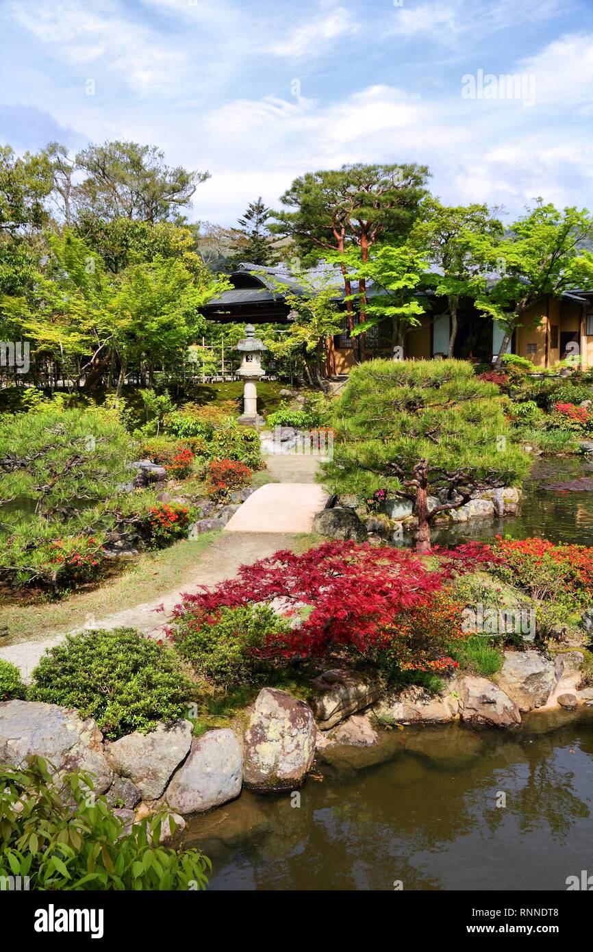 Nara, Japan (Kansai region) - UNESCO World Heritage Site. Isuien Garden ...
