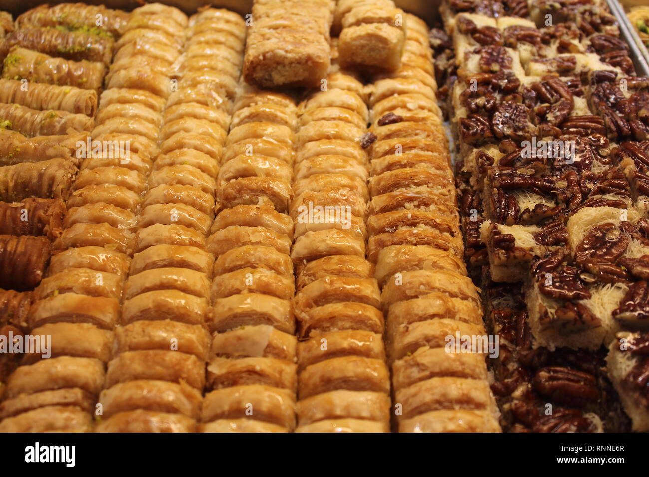 Organic produce tropical fruits, dried fruits, olives, kanafer Stock ...