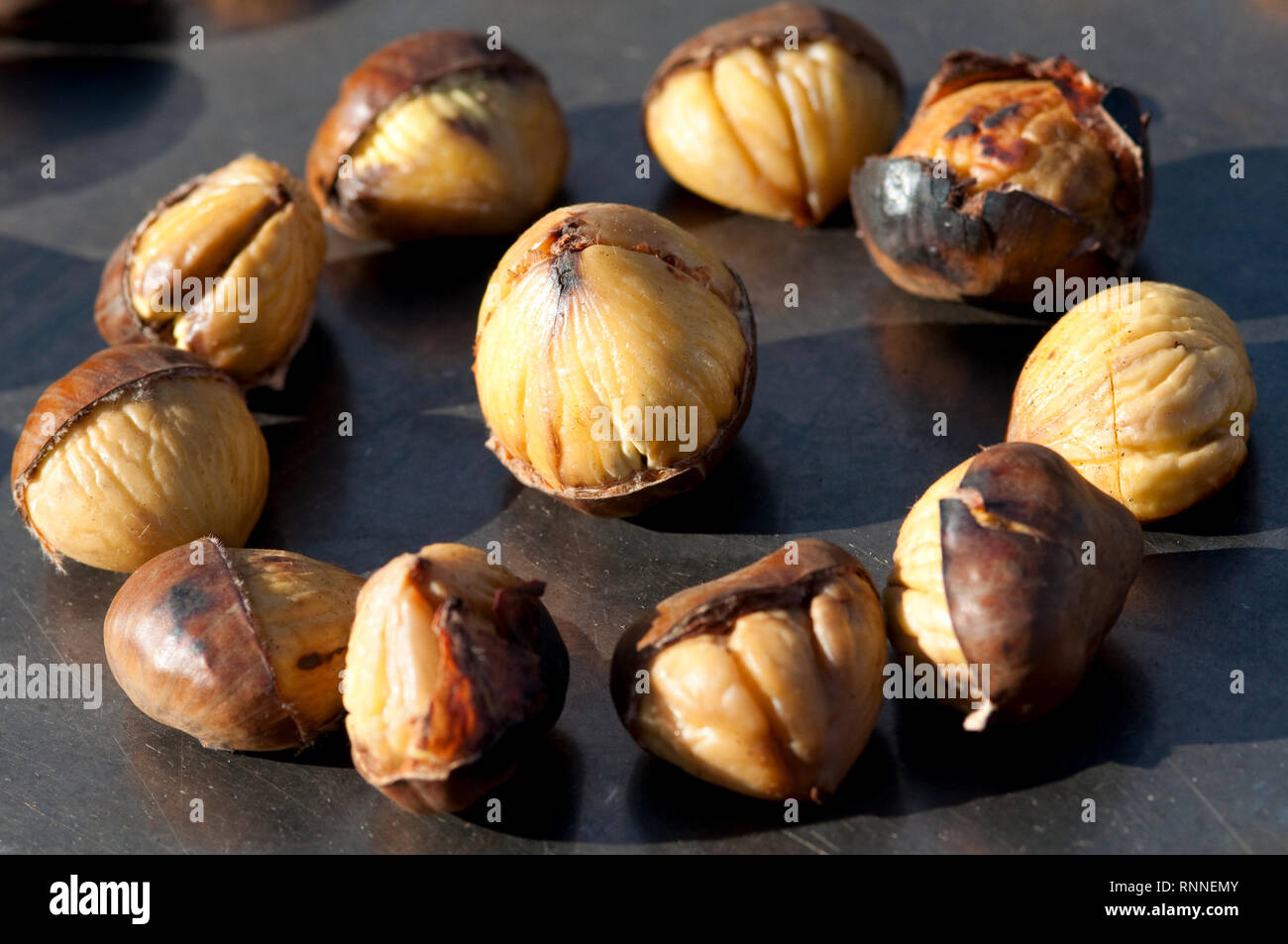Traditional roast chestnut stall hi-res stock photography and images ...