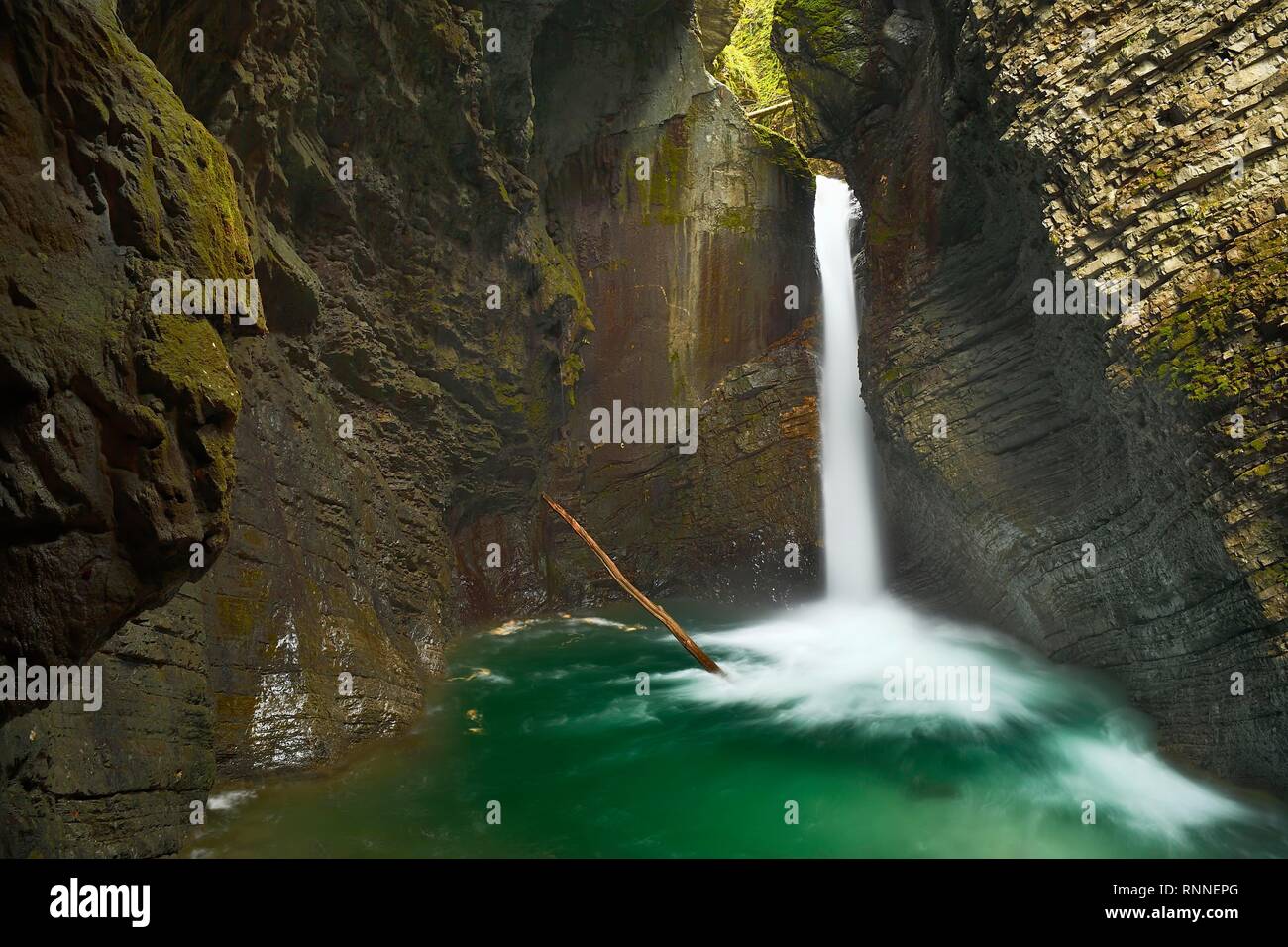 Kozjak Waterfall, near Kobarid, Soca Valley, Triglav National Park, Slovenia Stock Photo - Alamy