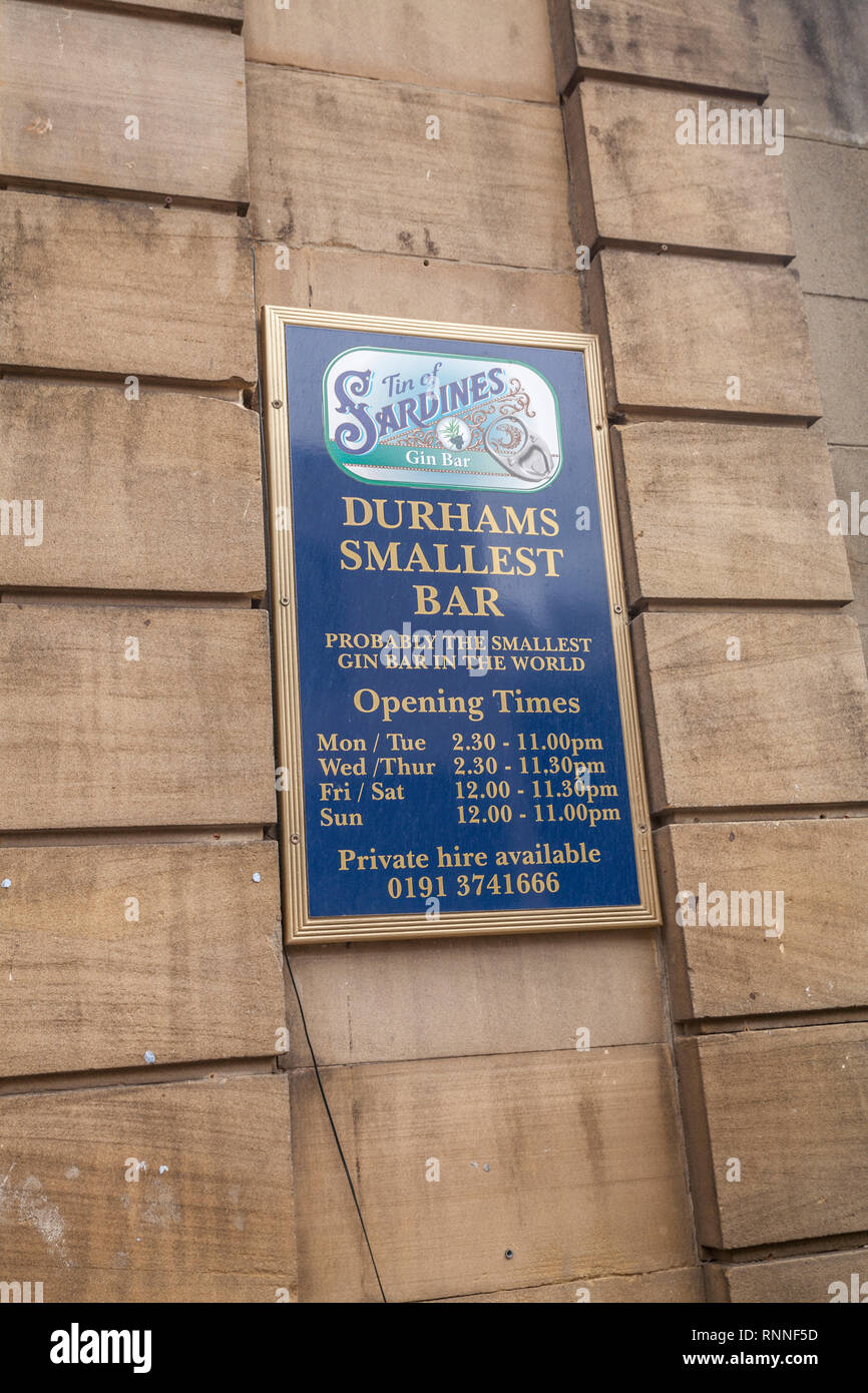 Durhams smallest bar hi-res stock photography and images - Alamy