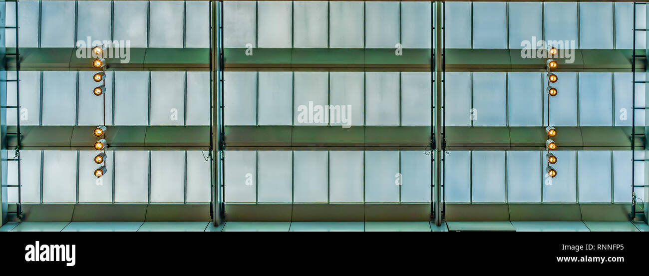 glass ceiling in the building Stock Photo - Alamy