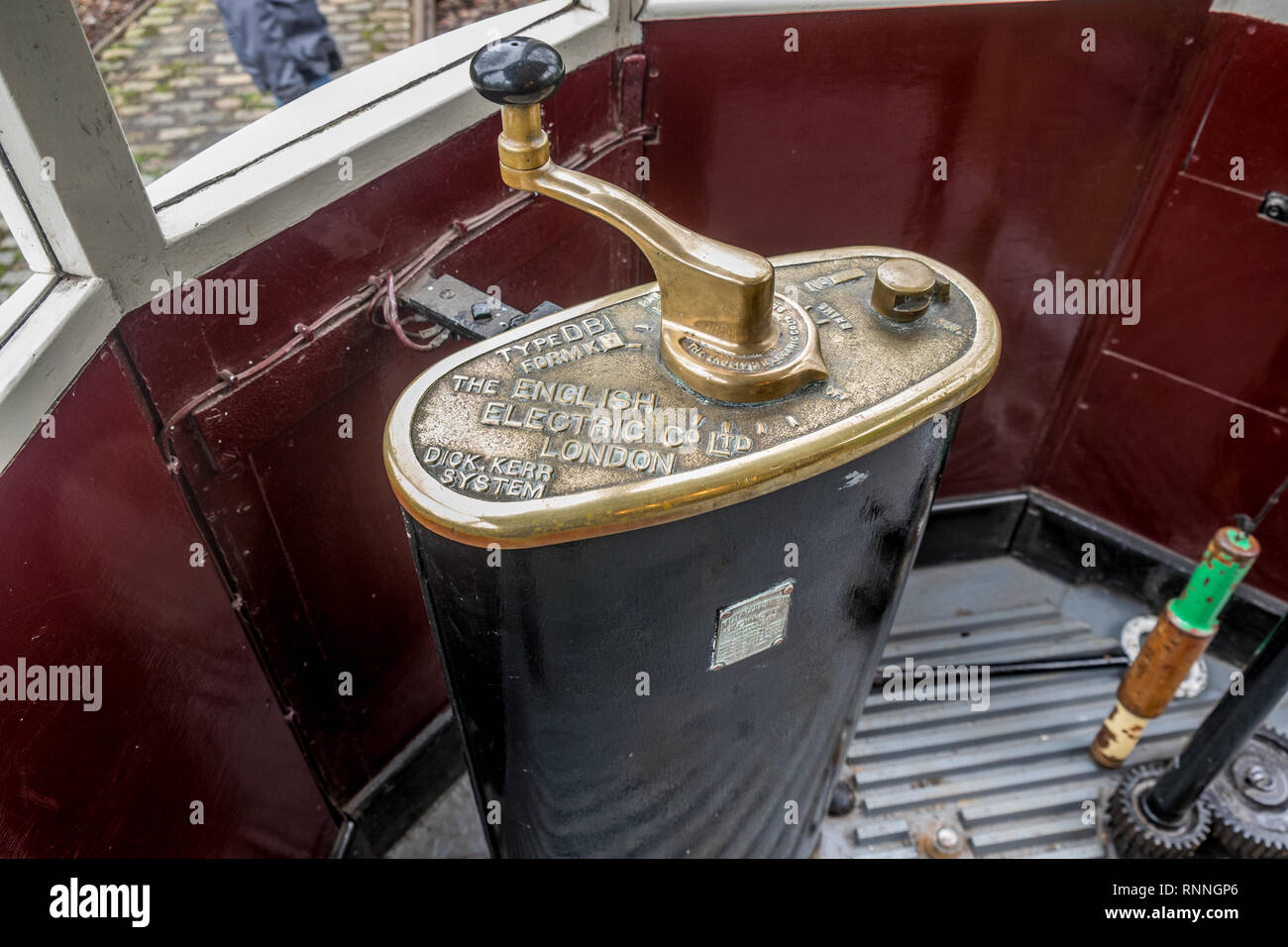 The power control and braking system on Heritage tram Stock Photo - Alamy