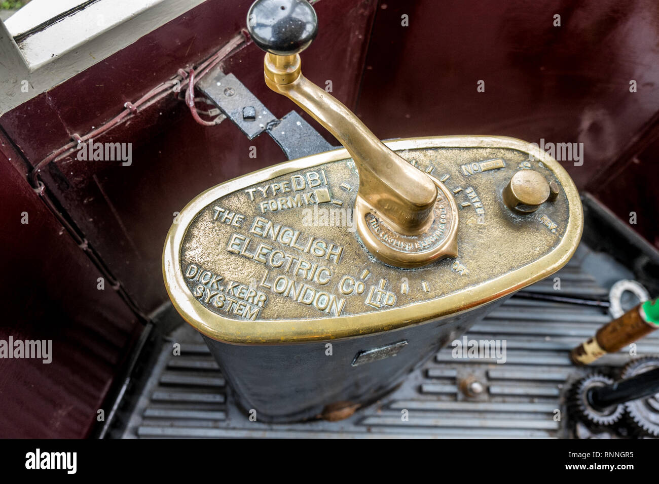 The power control and braking system on Heritage tram Stock Photo - Alamy