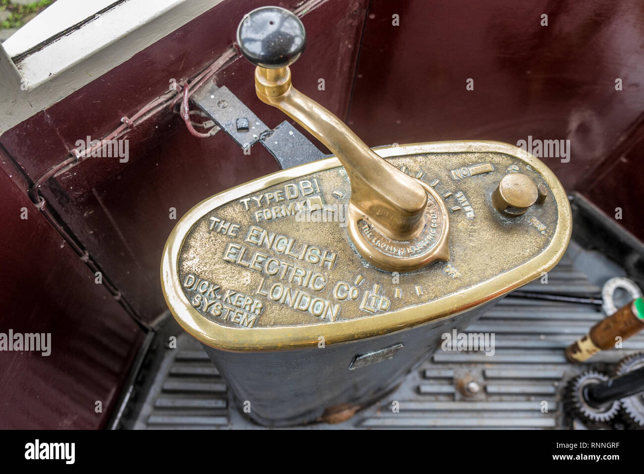 The power control and braking system on Heritage tram Stock Photo - Alamy