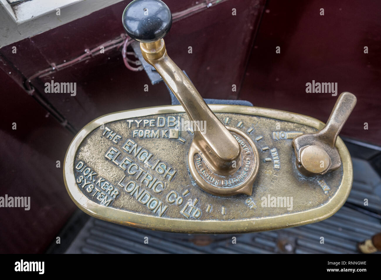 The power control and braking system on Heritage tram Stock Photo - Alamy