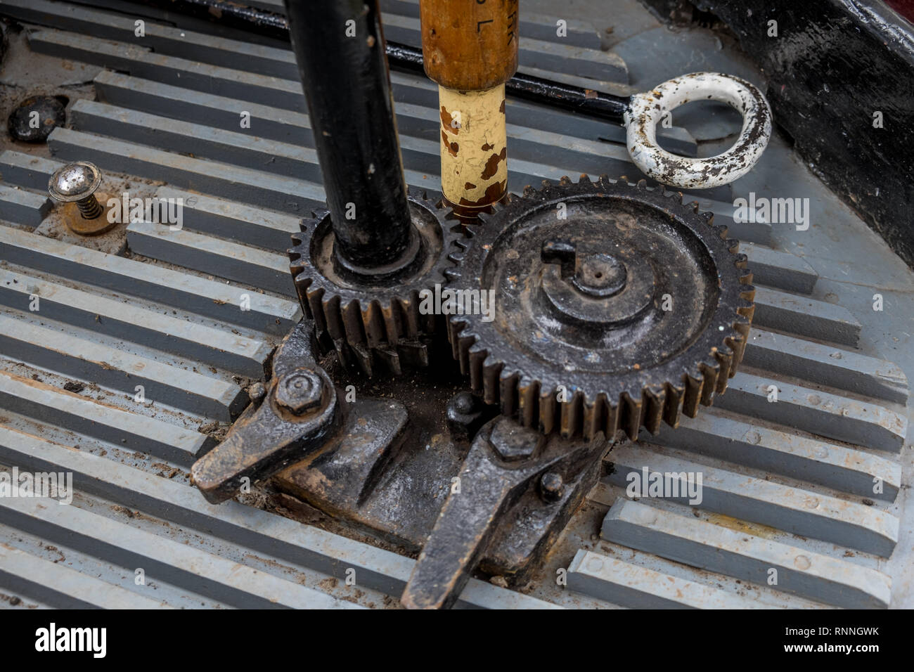 The power control and braking system on Heritage tram Stock Photo - Alamy