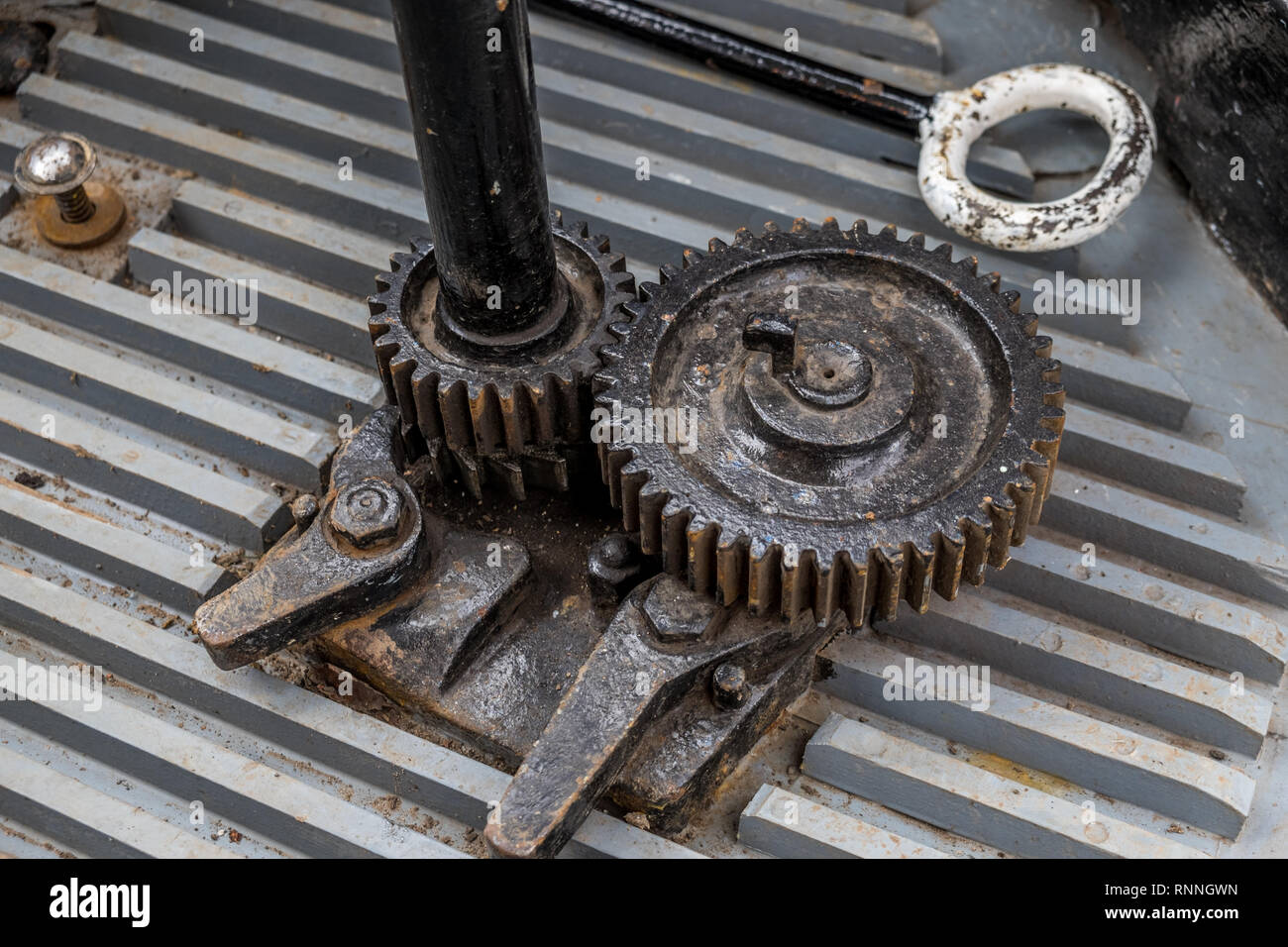 The power control and braking system on Heritage tram Stock Photo - Alamy