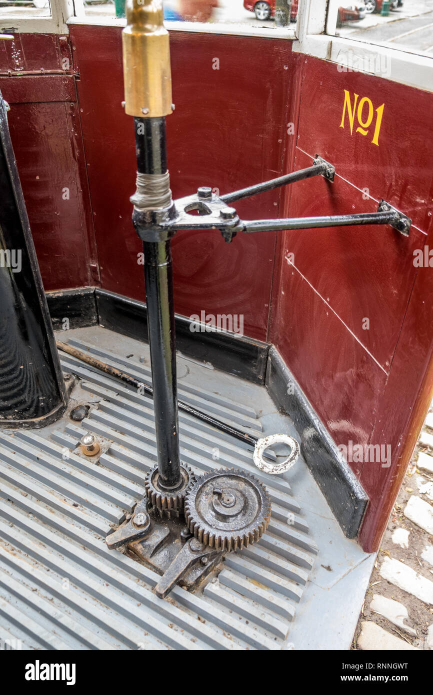 The power control and braking system on Heritage tram Stock Photo - Alamy