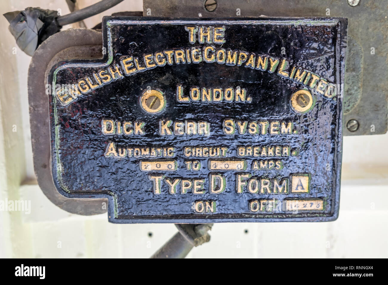 The controls for the lighting, switchover switches when the tram travls ...