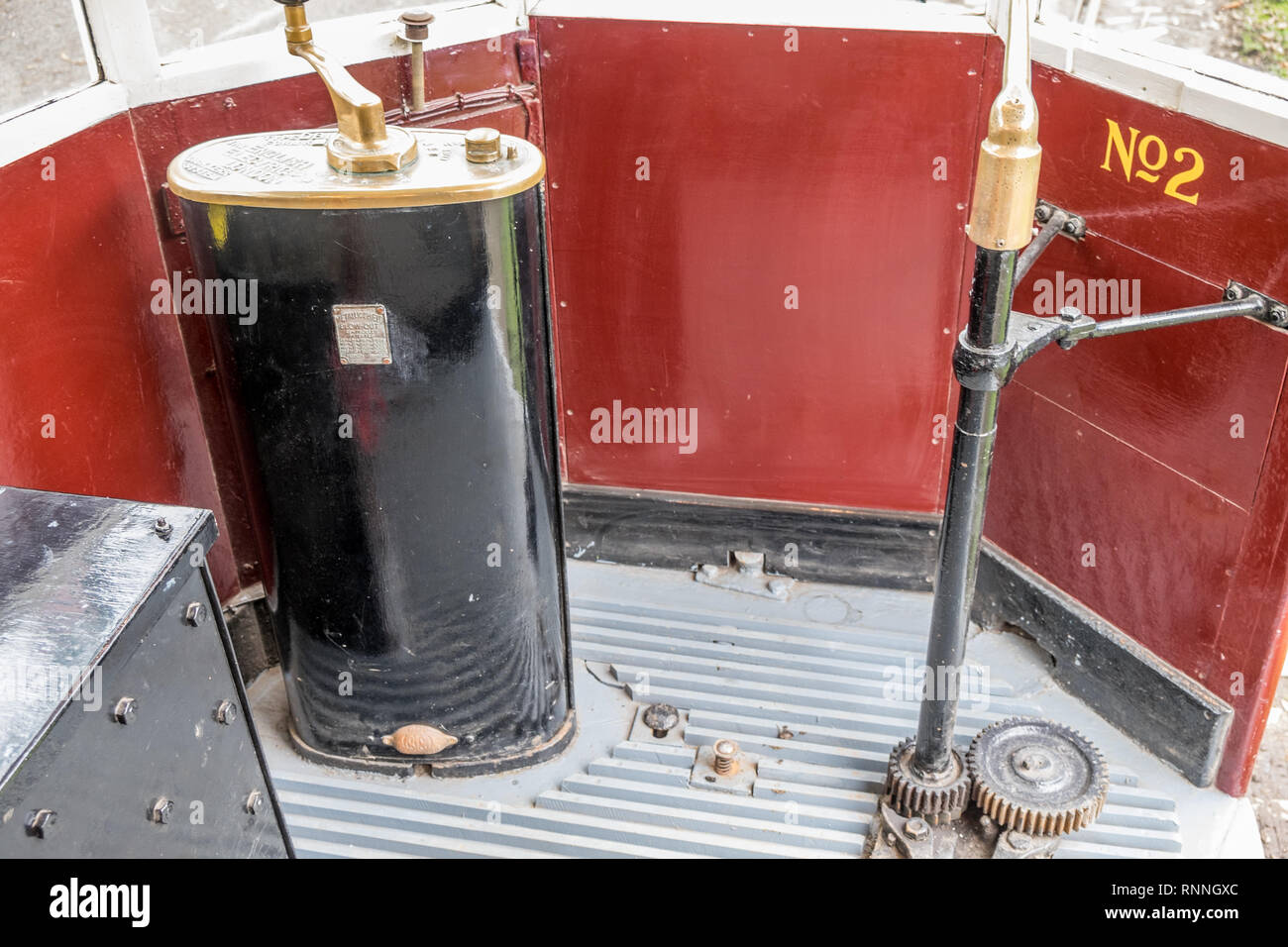 The power control and braking system on Heritage tram Stock Photo - Alamy