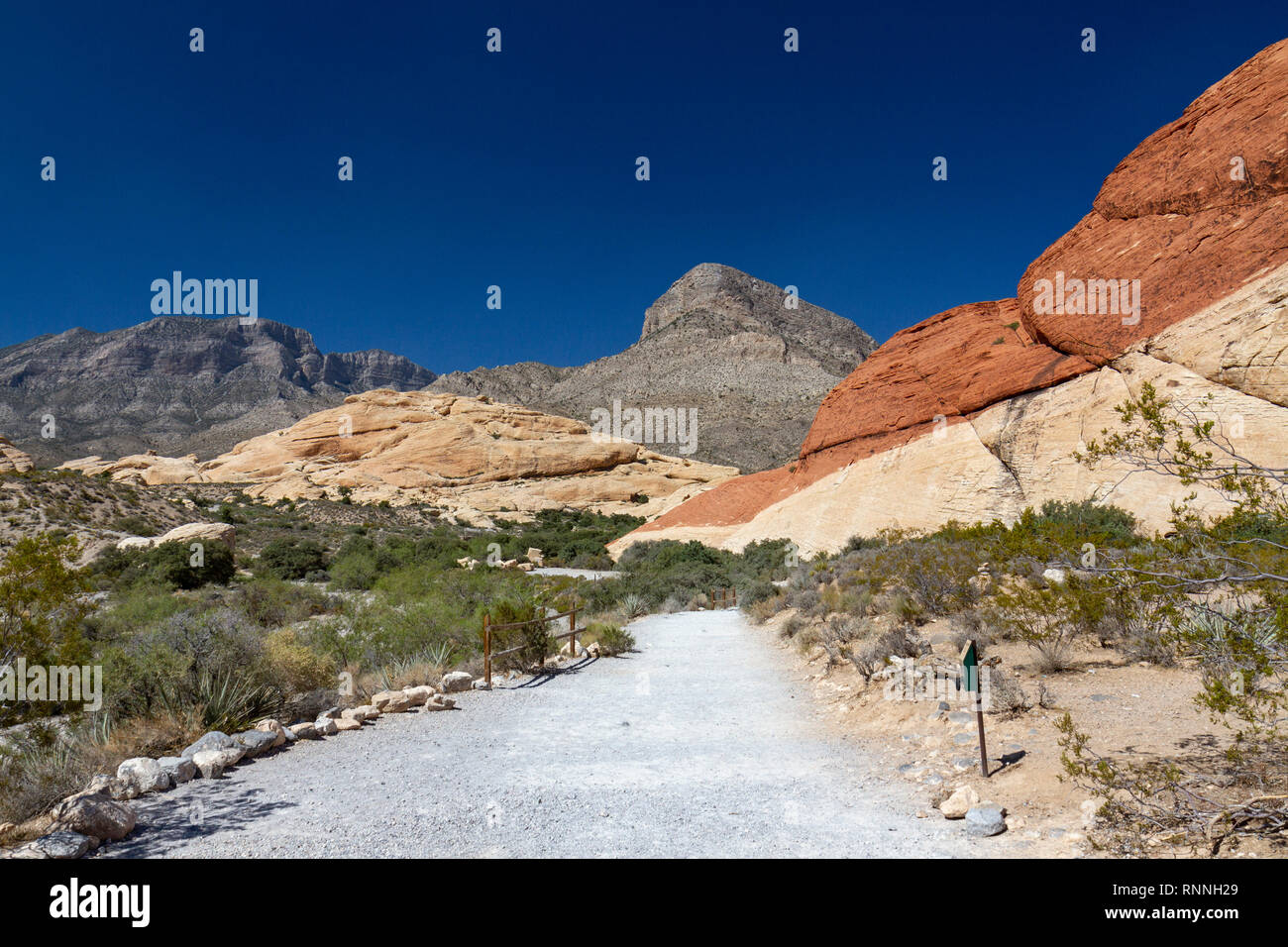 Sandstone Quarry Overlook path, Red Rock Canyon National Conservation ...