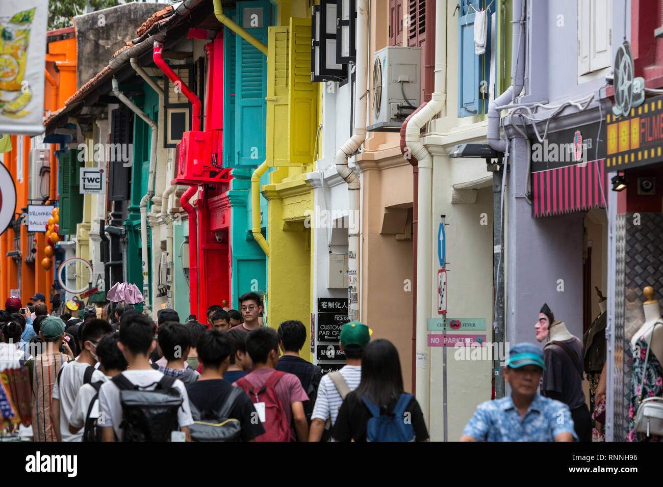 Haji Lane Street Scene, Kampong Glam, Singapore Stock Photo - Alamy
