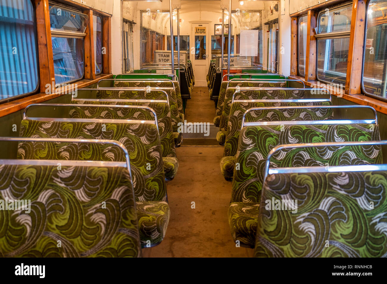 Old tram seats hi-res stock photography and images - Alamy