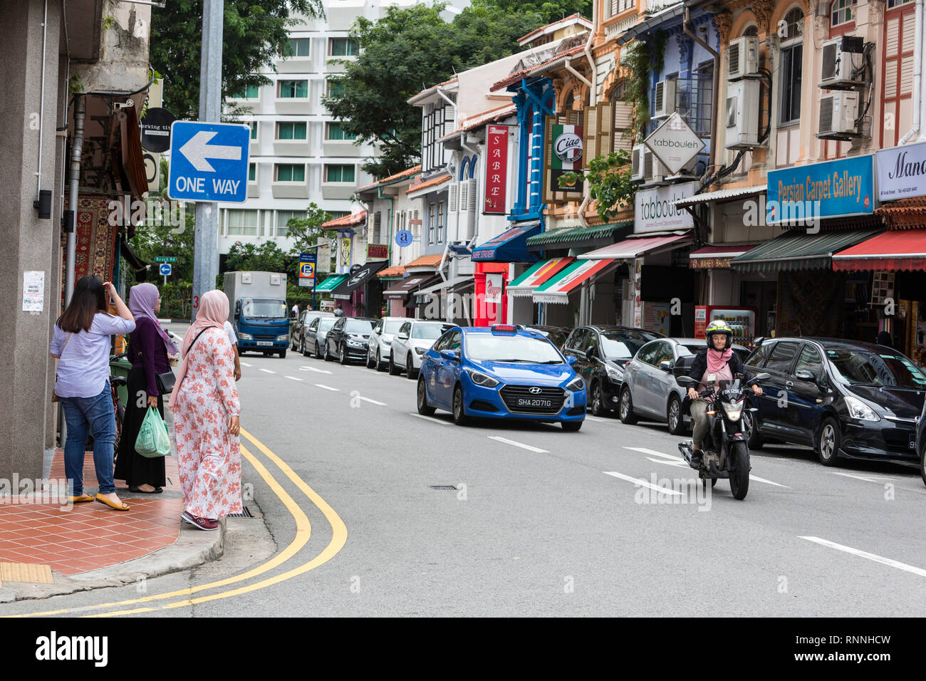Arab Street Scene, Kampong Glam. Singapore Stock Photo - Alamy
