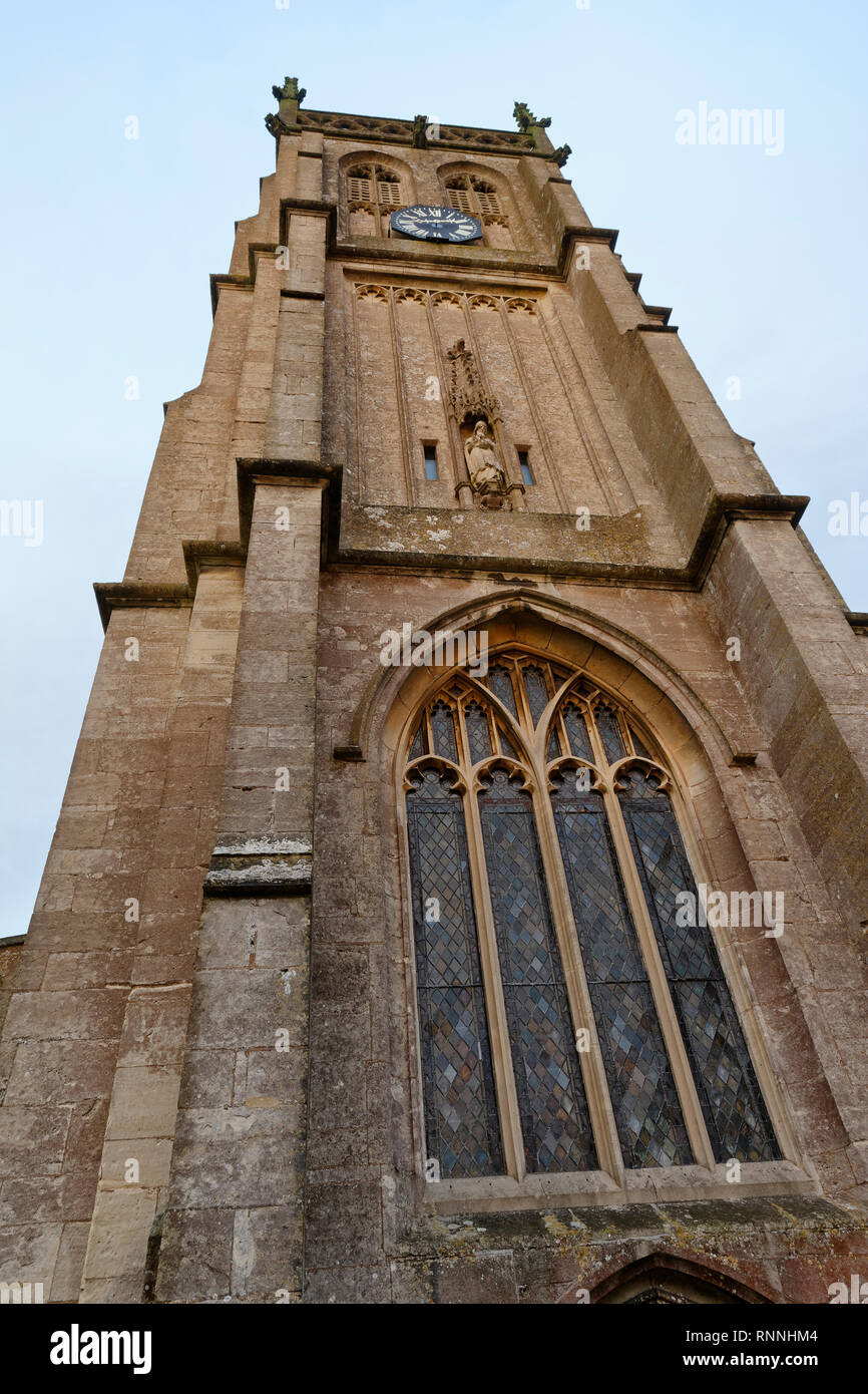 St John the Baptist Church, Colerne, Wiltshire, UK 15th century tower ...