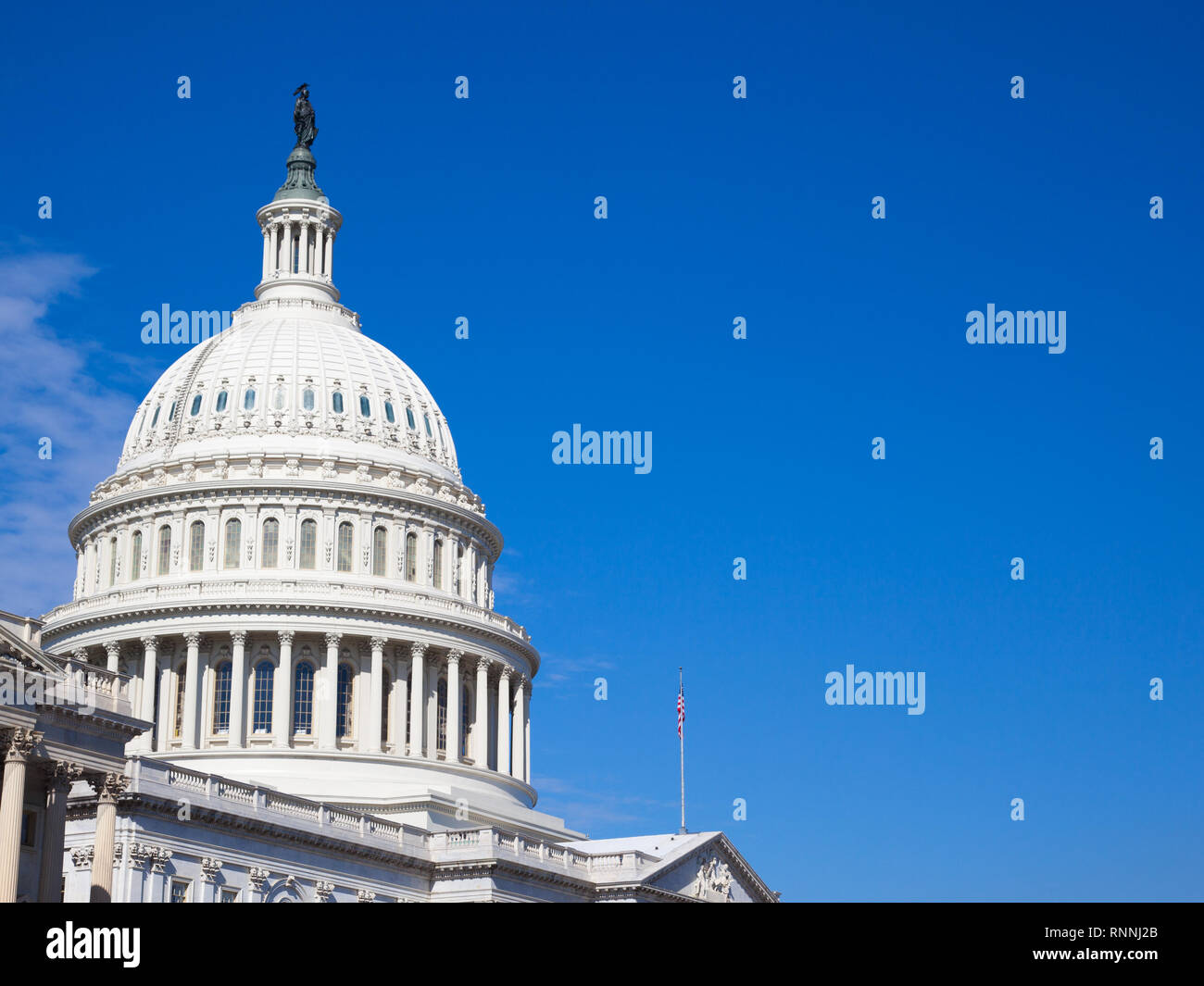 Capitol USA Building. Dome close-up. The United States Capitol at sunny ...