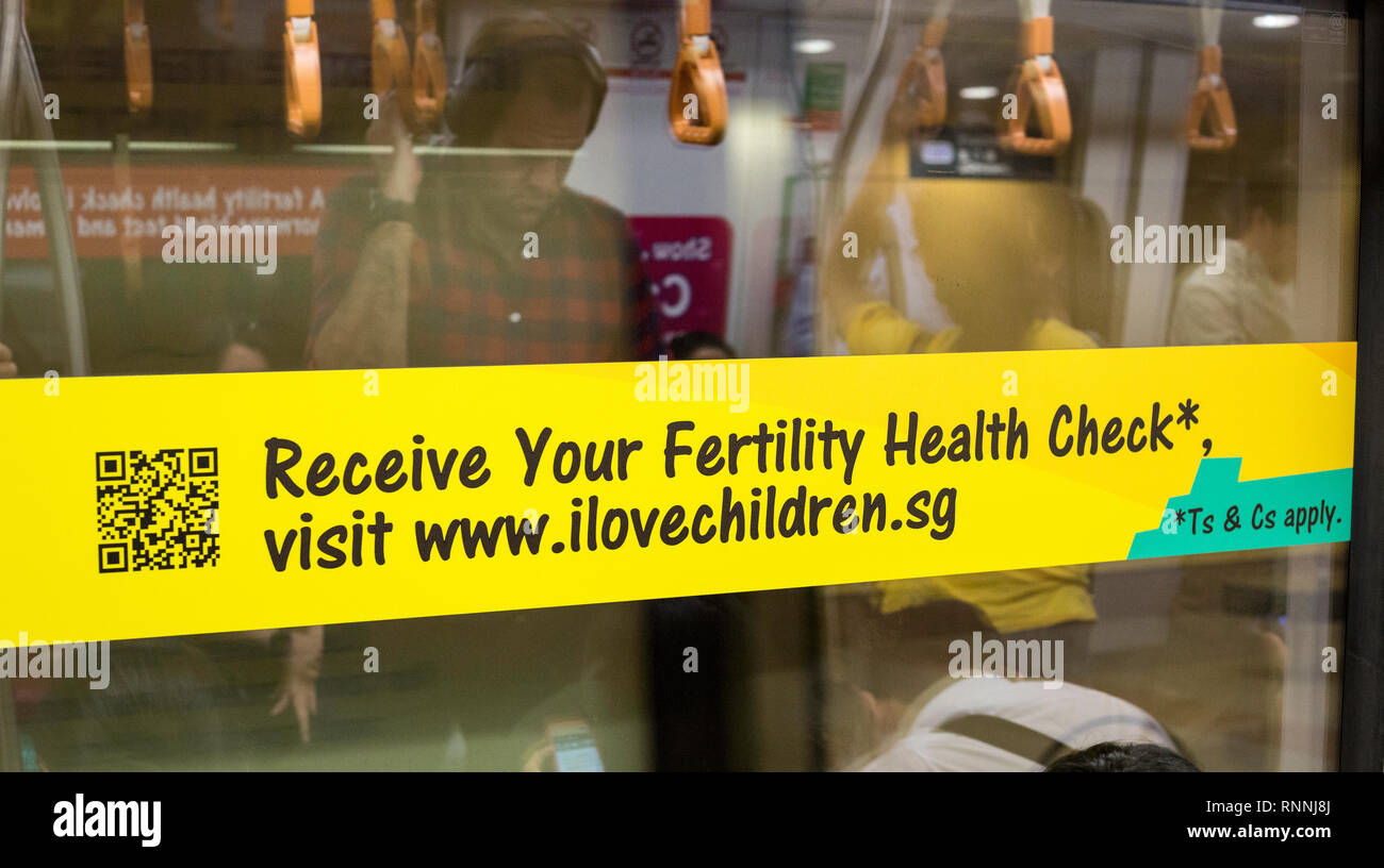 Pregnancy Testing Advertisement in MRT Mass Rapid Transit Car ...