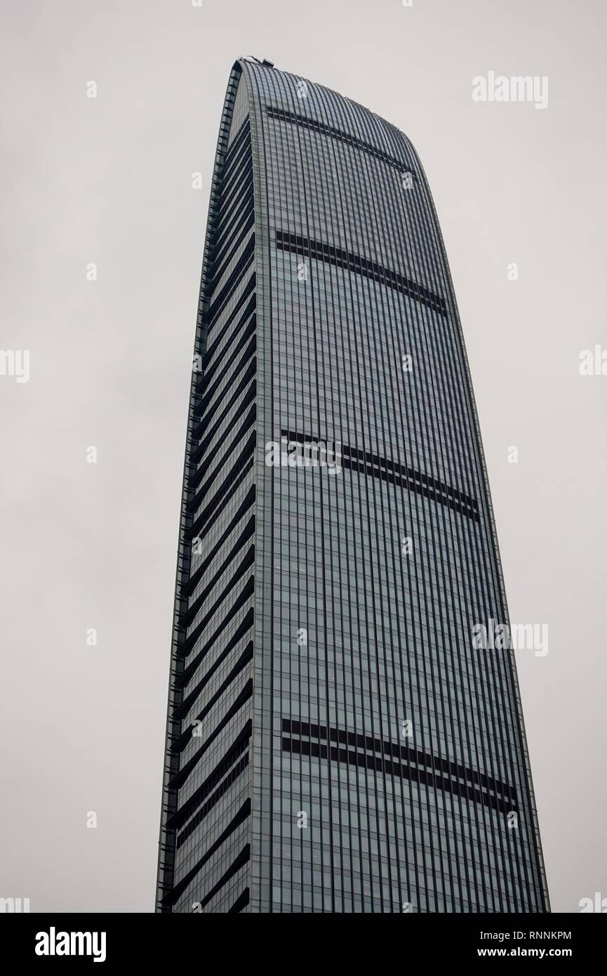 SHENZHEN, CHINA -23 DEC 2018- View of the KK100 (Kingkey 100, Kingkey ...