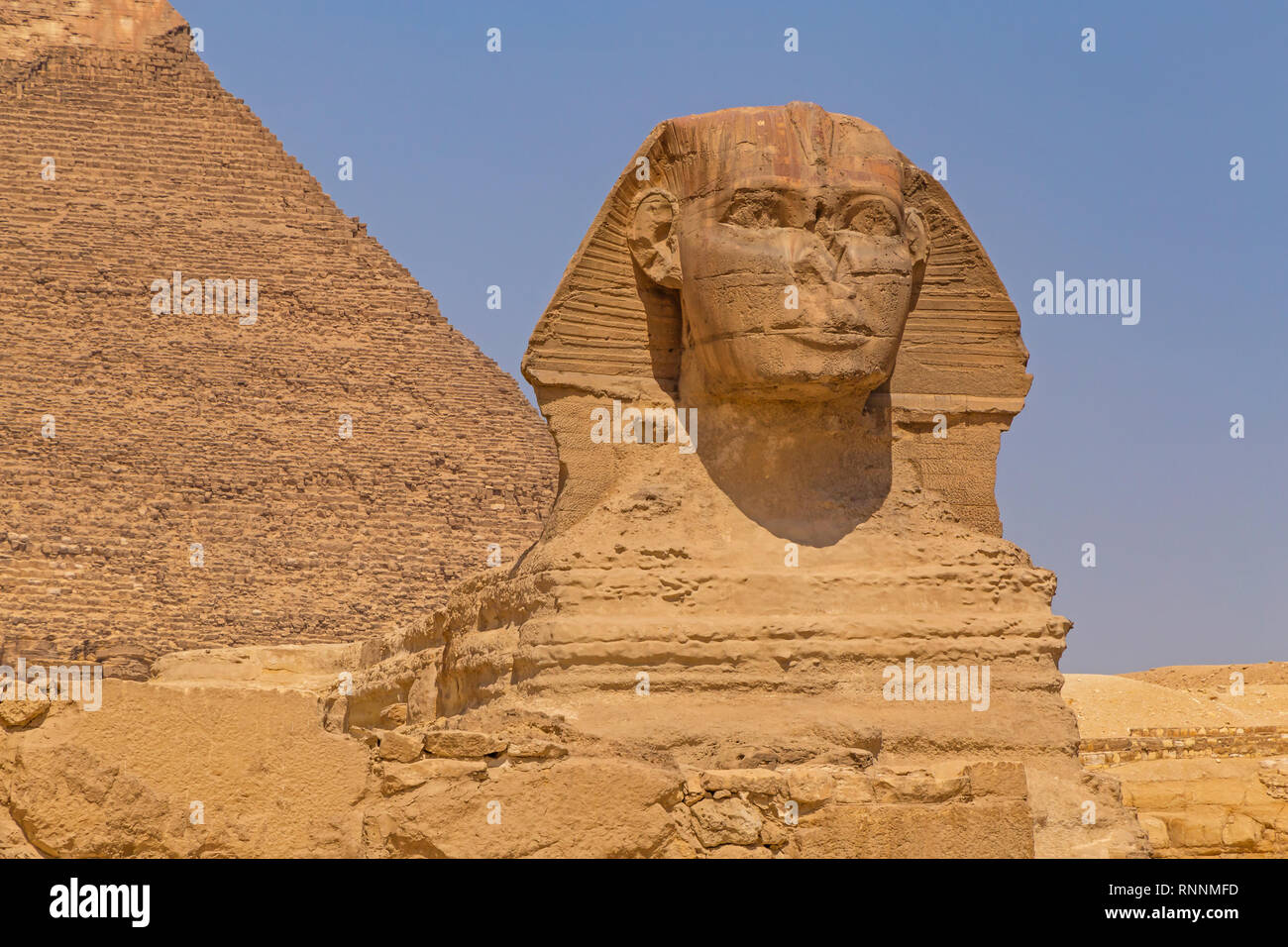 Great Sphinx in Giza pyramid complex, Egypt Stock Photo - Alamy