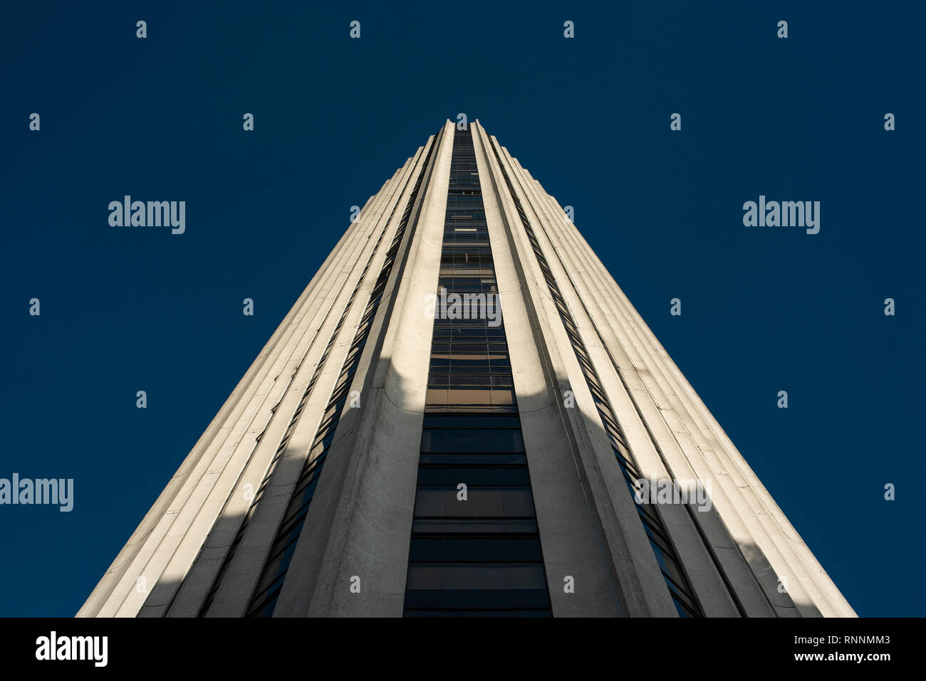 From below view of Torre Colpatria (Colpatria Tower) the 3rd tallest ...