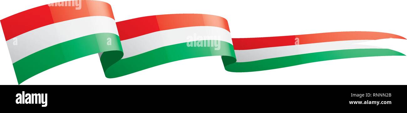 Hungary flag, vector illustration on a white background Stock Vector ...