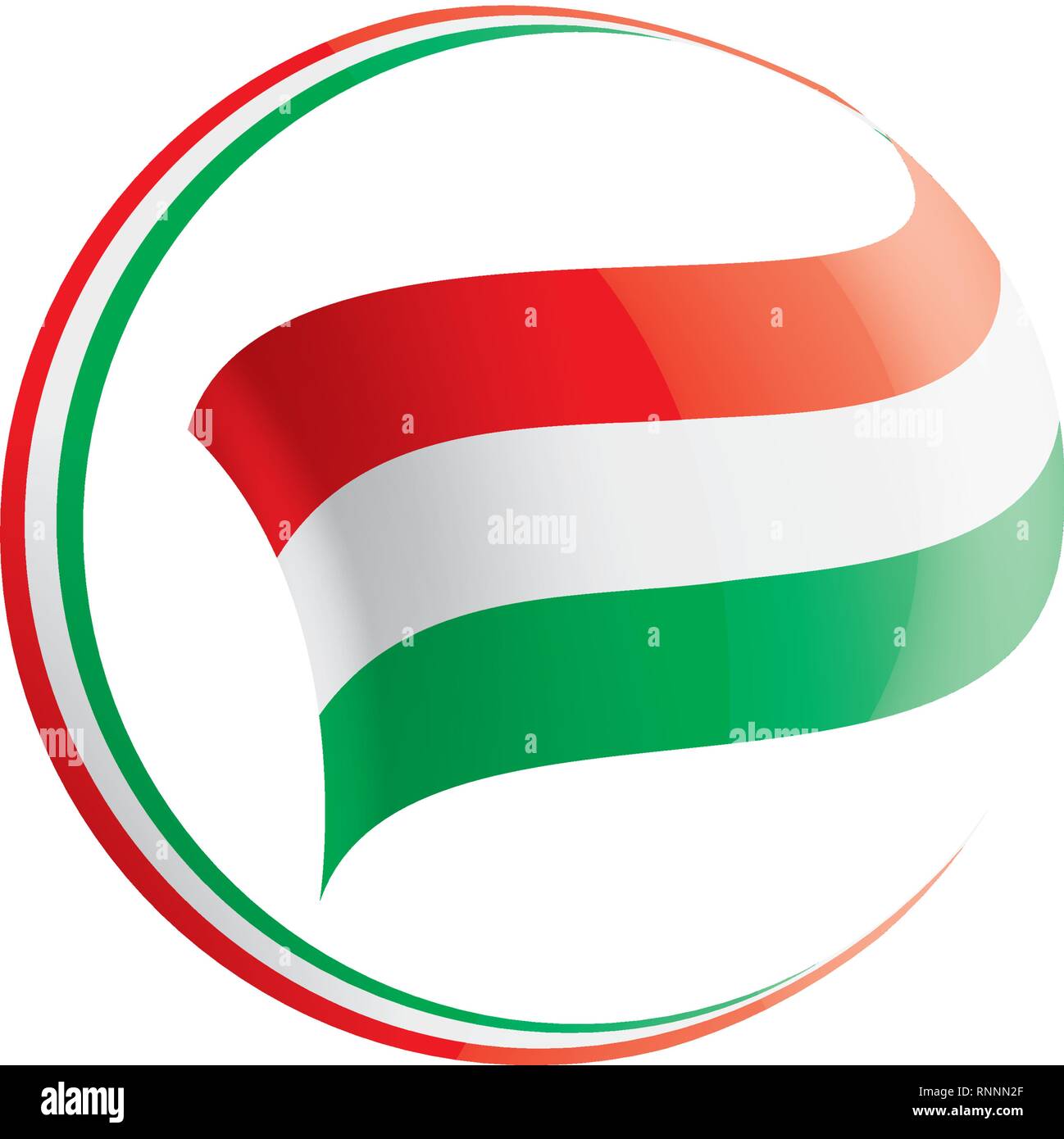 Hungary flag, vector illustration on a white background Stock Vector ...