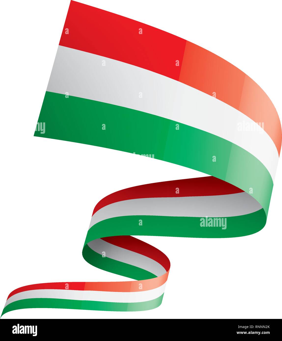 Hungary flag, vector illustration on a white background Stock Vector ...