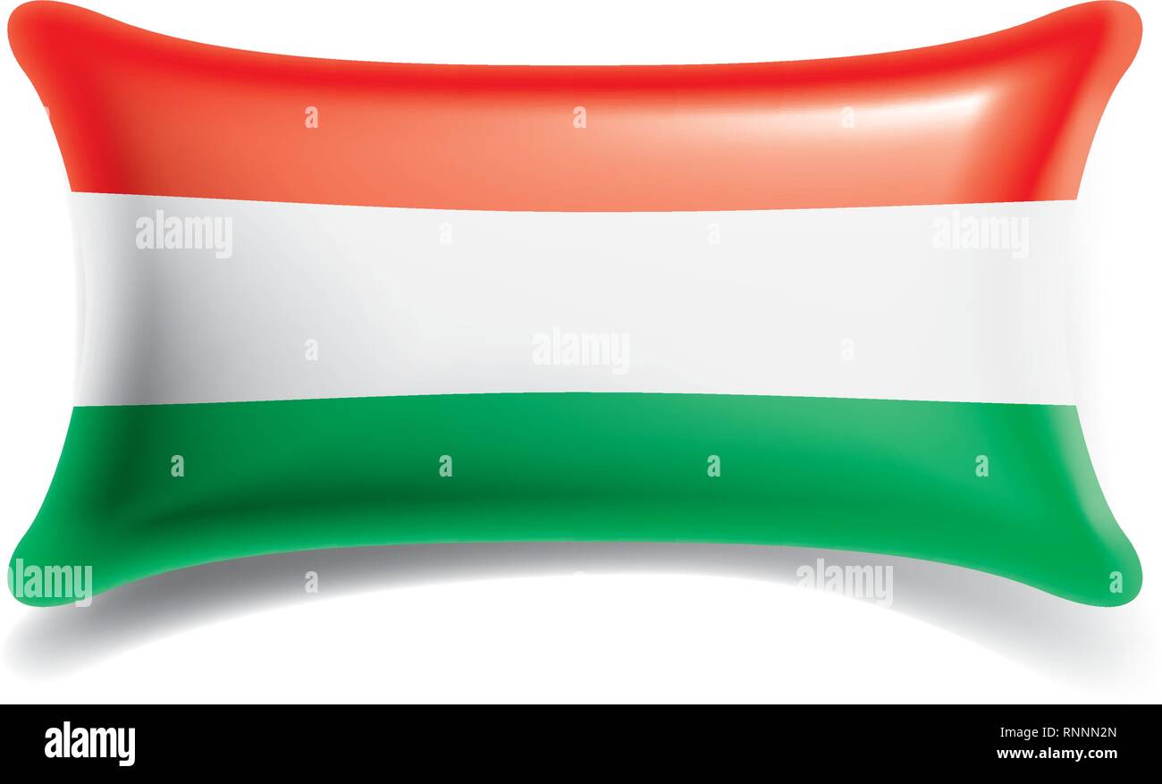 Hungary flag, vector illustration on a white background Stock Vector ...