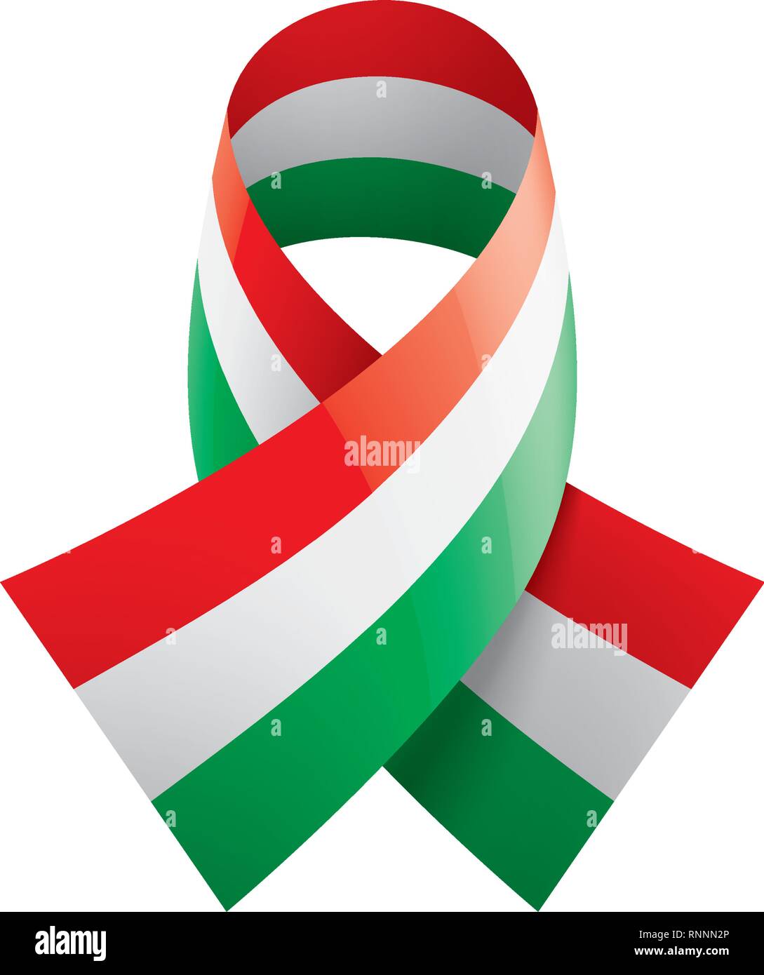 Hungary flag, vector illustration on a white background Stock Vector ...